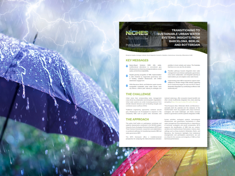 Transitioning to Sustainable Urban Water Systems | Ecologic Institute